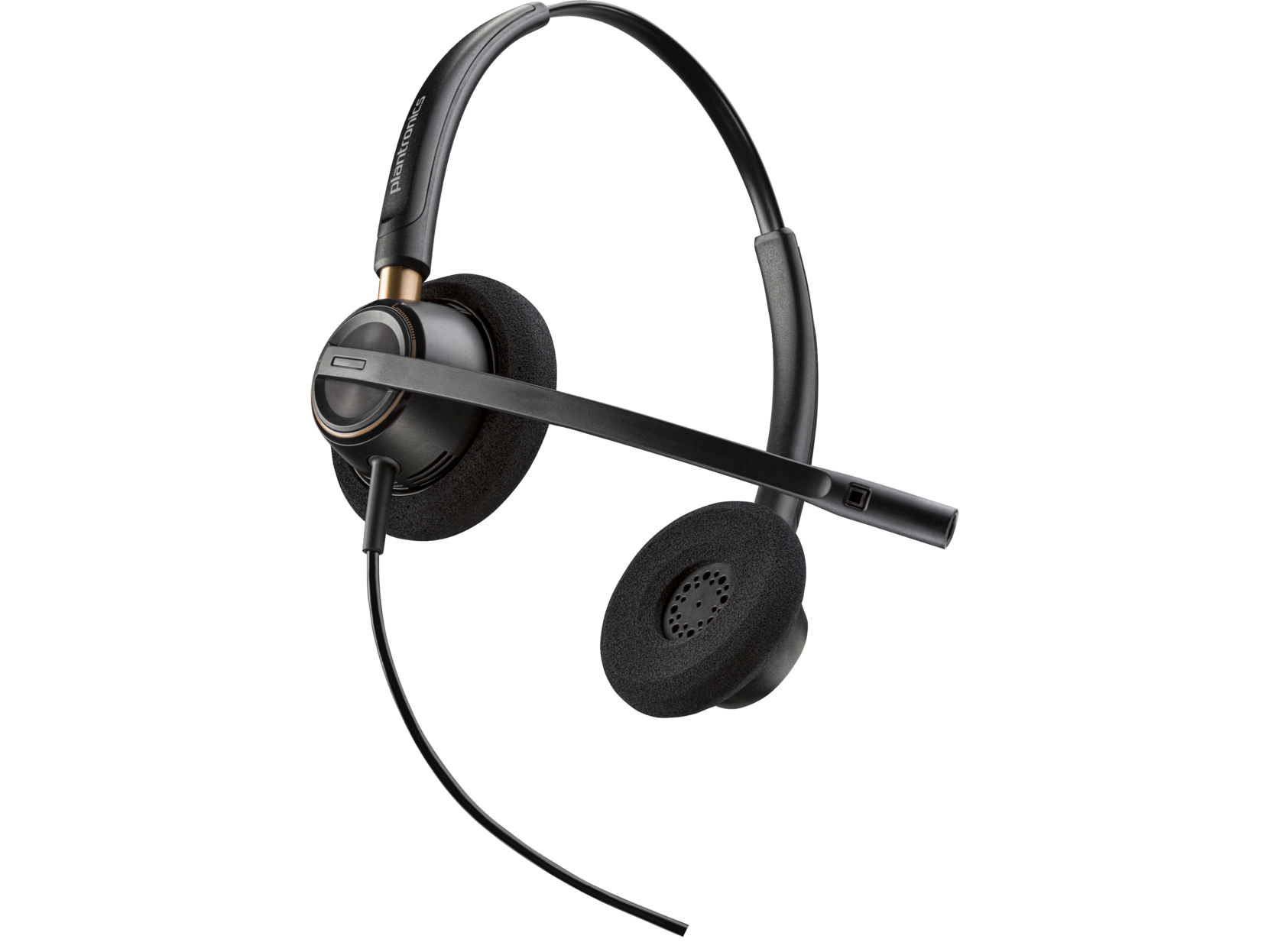 Poly EncorePro HW520 Stereo Corded Headset. Quick Disconnect.