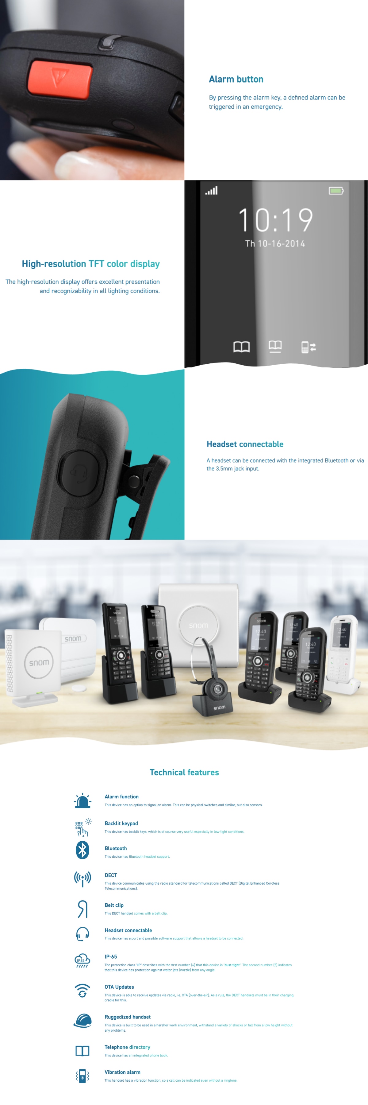 Snom M80 IP DECT Handset EU/US