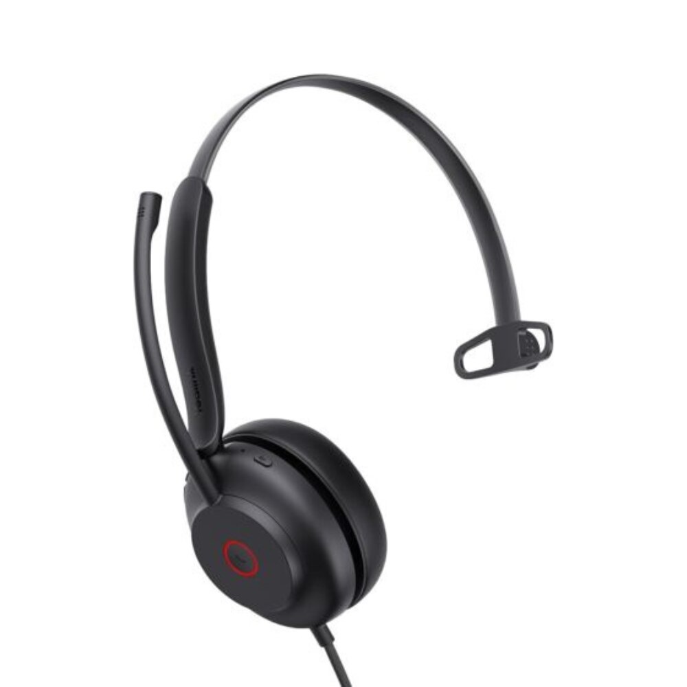 Yealink UH35 UC USB Wired Headset, Mono (single ear), USB-A, Busylight ...